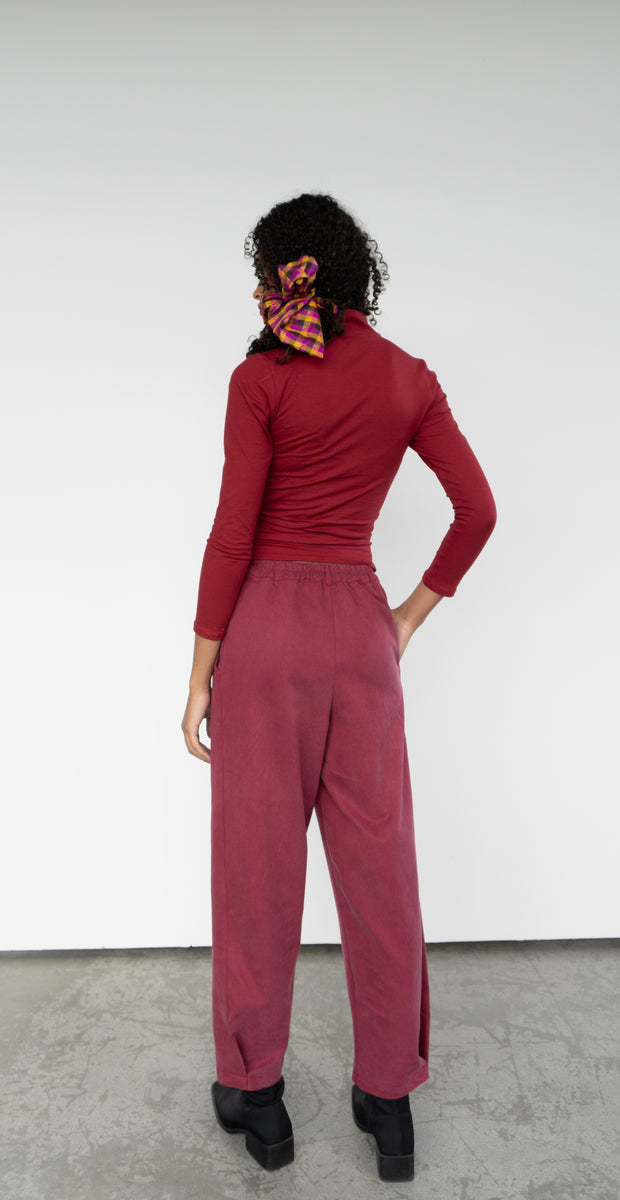 Corset Turtleneck in Bergundy – Rightful Owner